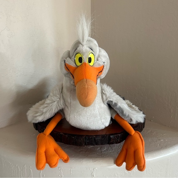Disney | Toys | Vintage Disney Little Mermaid Scuttle Seagull 3 Plush ...